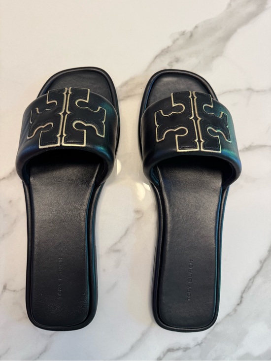 Tory Burch | Shoes | Tory Burch Double T Sport Slide Leather | Poshmark